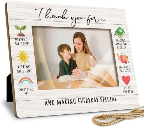 Growth Themed Appreciation Photo Frame 4x6 Inch - Teacher & Mentor ...