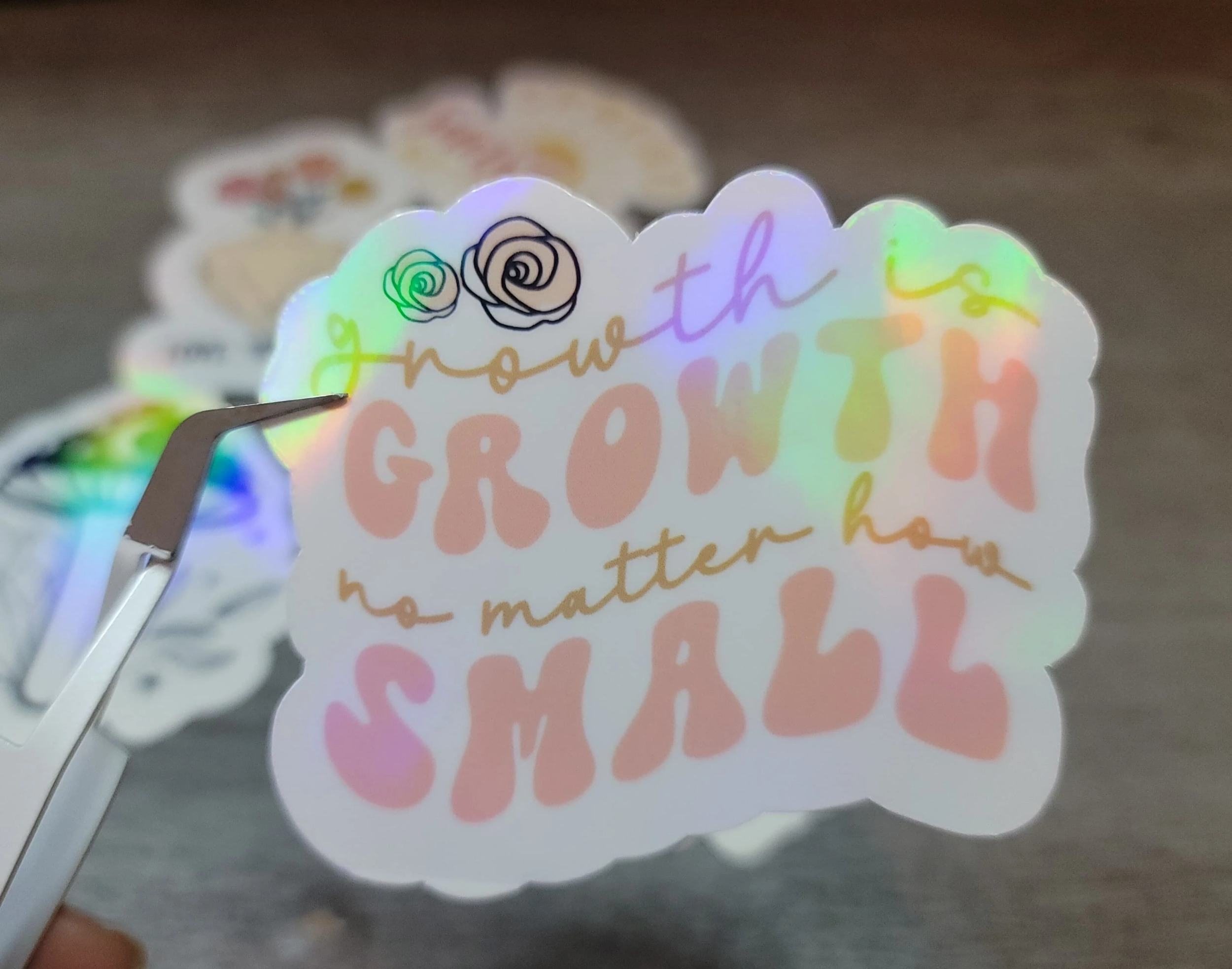 Growth is Growth No Matter How Small Positivity Holographic Sticker ...