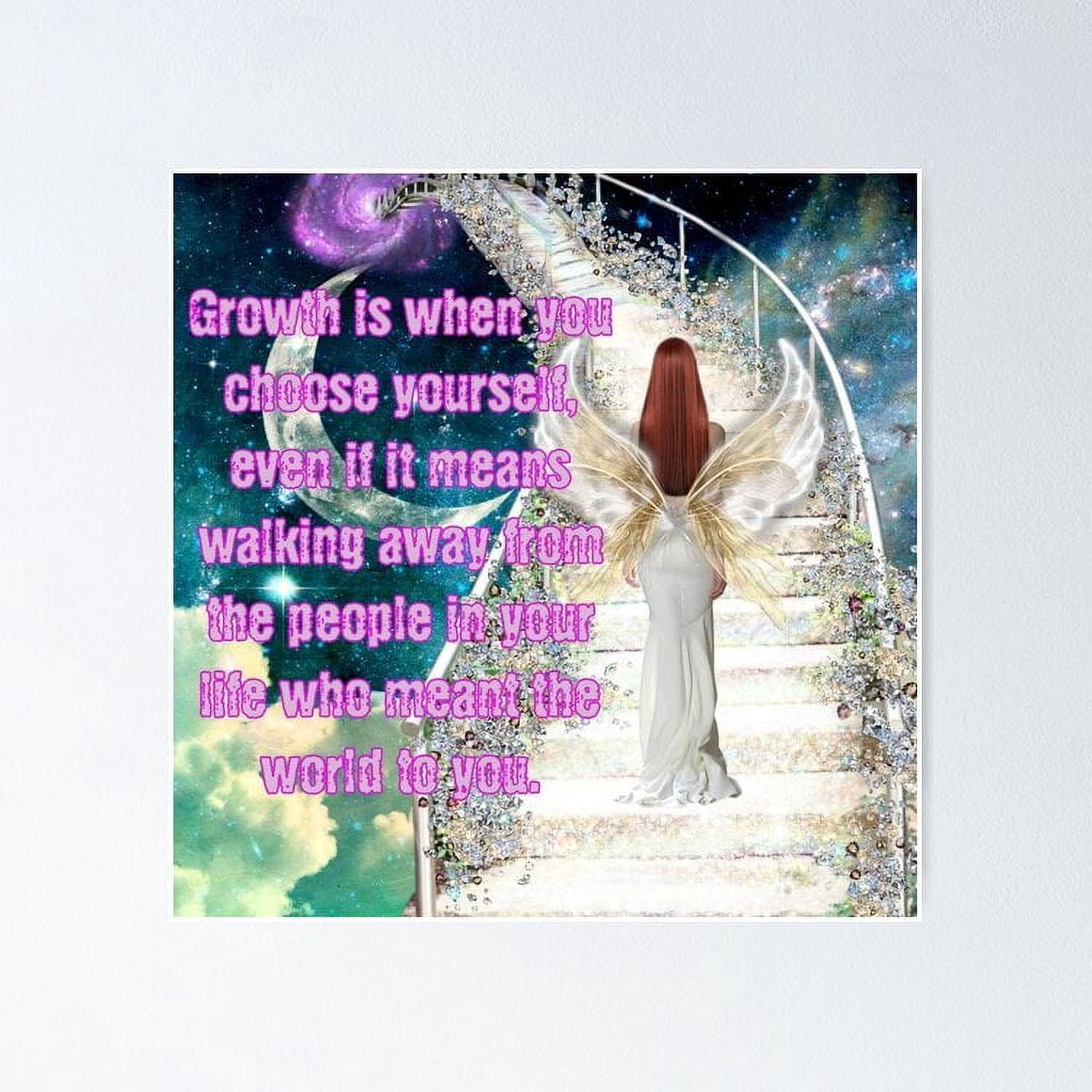 Growth is When You Choose Yourself UNFRAMED Poster, 16x24 - Walmart.com