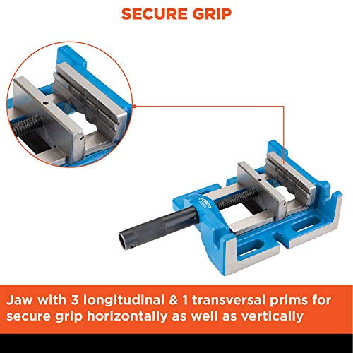 Groz 35125 4" 3-way Uni-Grip Drill Press Vise, Blue - Walmart.com