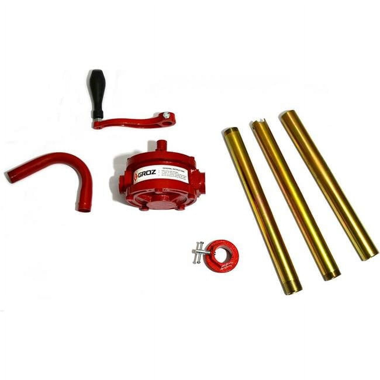 Groz 44052 Rotary Barrel Pump with Dual Direction, Rigid Suction Tube ...