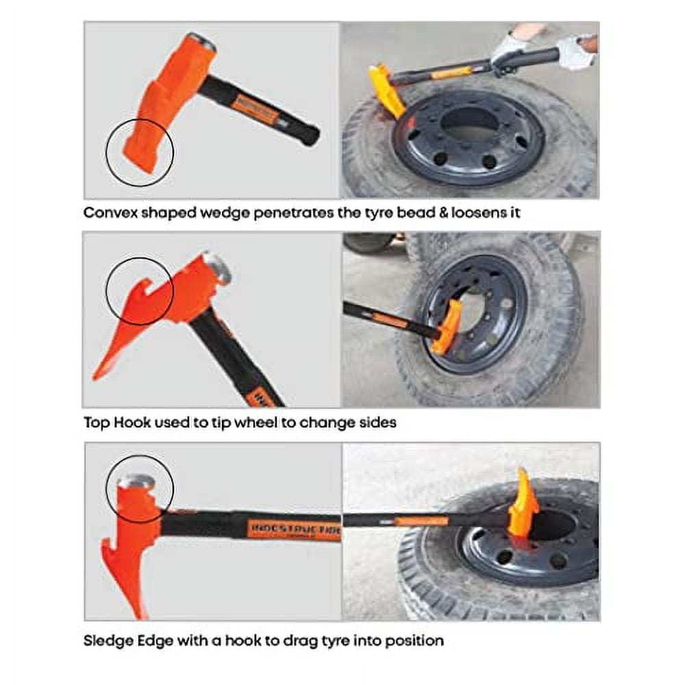 Groz Professional 10lbs Tire Bead Breaker Hammer - 32" Indestructible ...