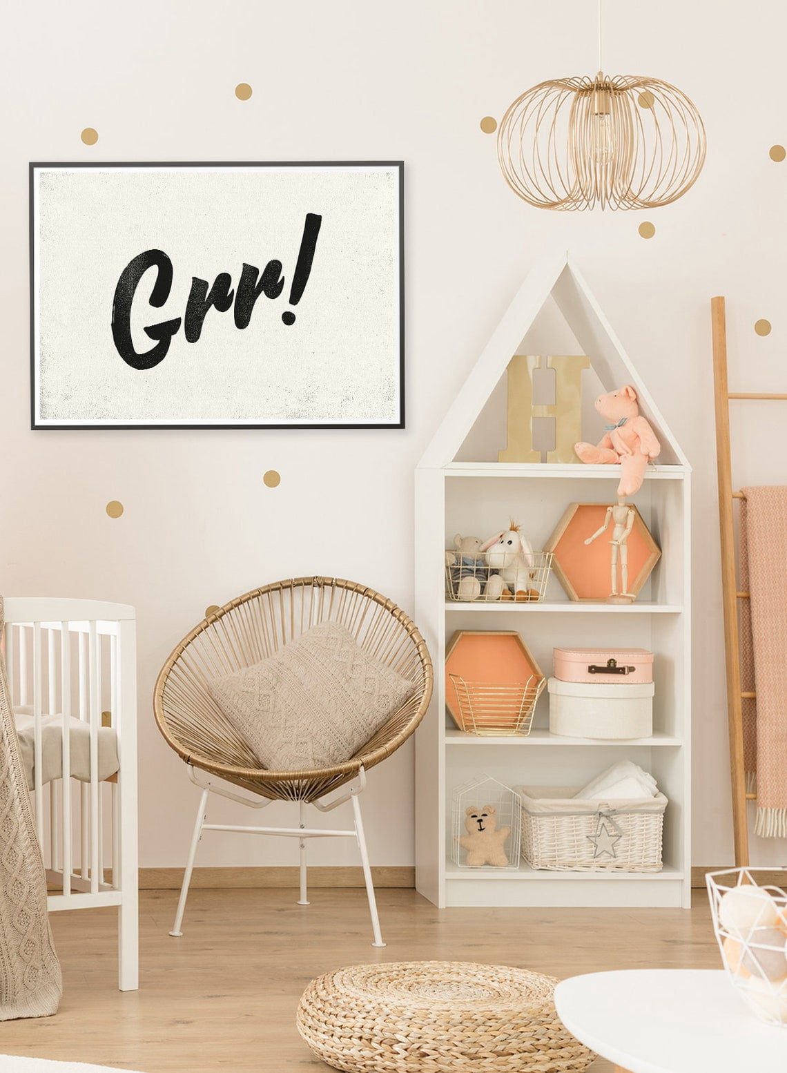 Grr Babies Room Print, Nursery Animal Wall Art, Safari Nursery Art ...