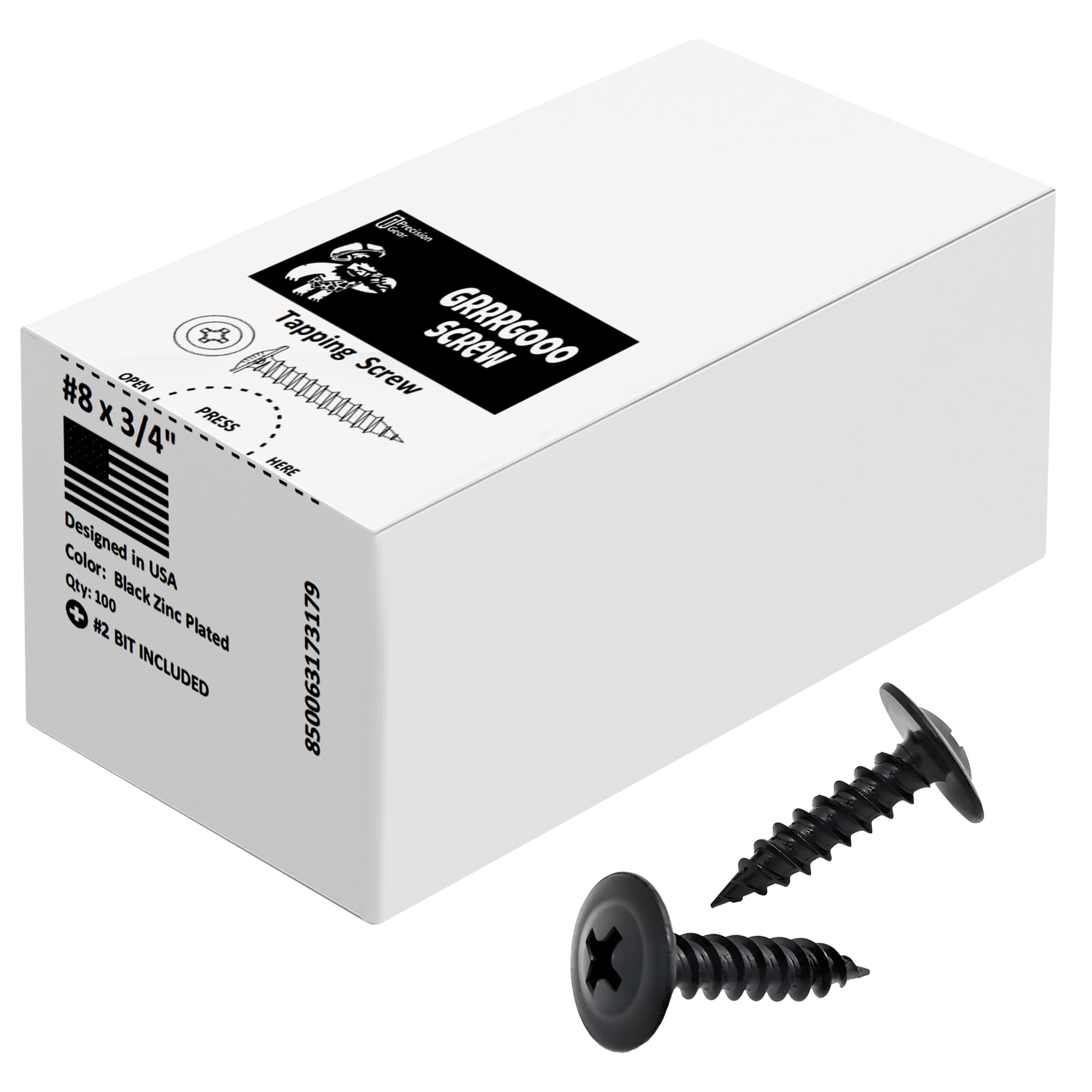 Grrrgooo Phillips Modified Truss Head Wood Screws - #8 Carbon Steel ...