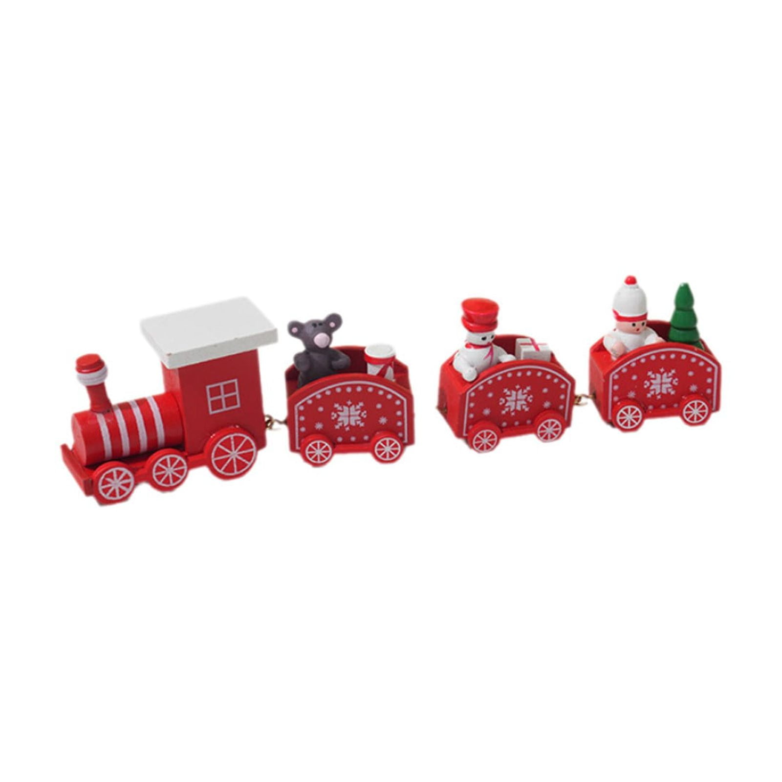 Grrvtrz Christmas Decorations Christmas Train Set !Wooden Christmas ...