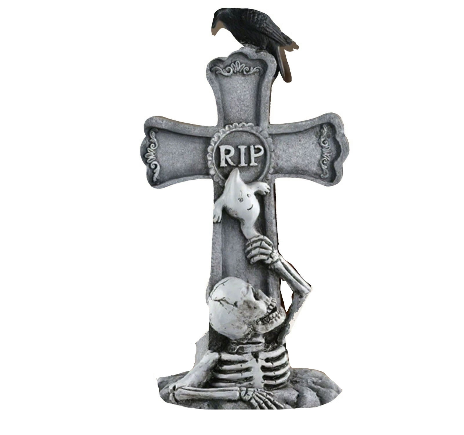 Grrvtrz Halloween Decorations Outdoor Graveyard Tombstones Resin ...