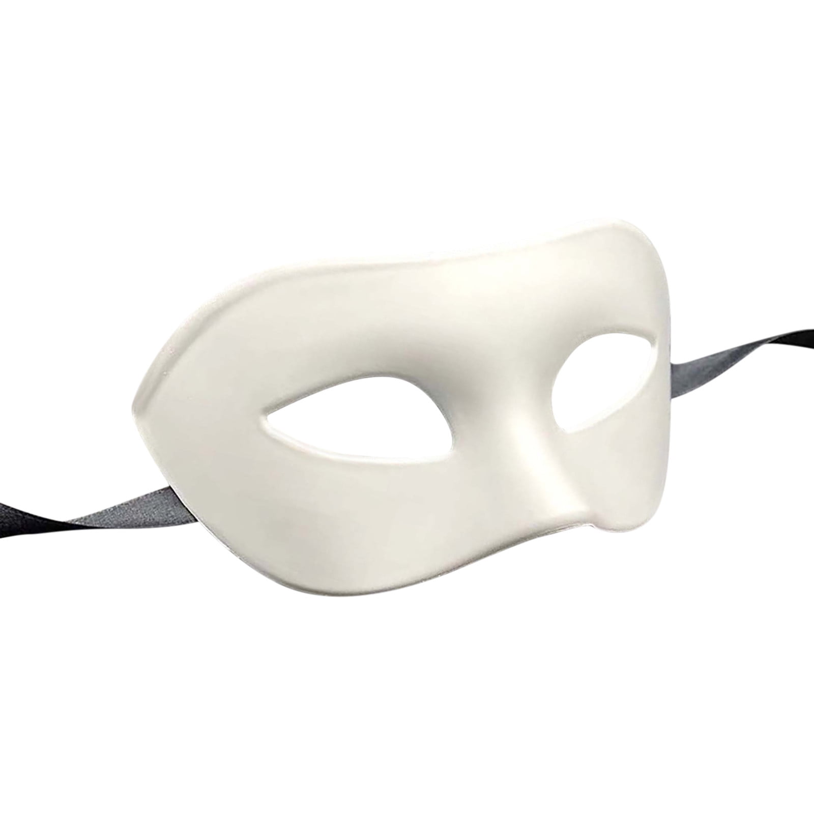 Grrvtrz Halloween Prop Mask Half Face Adult White Thickened Eye Mask ...