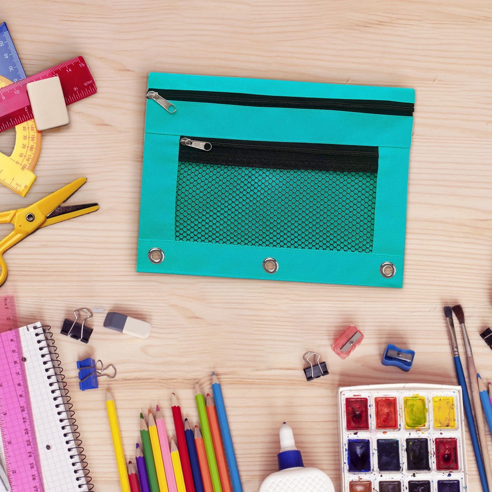 Grrvtrz Pencile Pouch,,Pencil Case,Three-hole Pencil Case Zipper ...