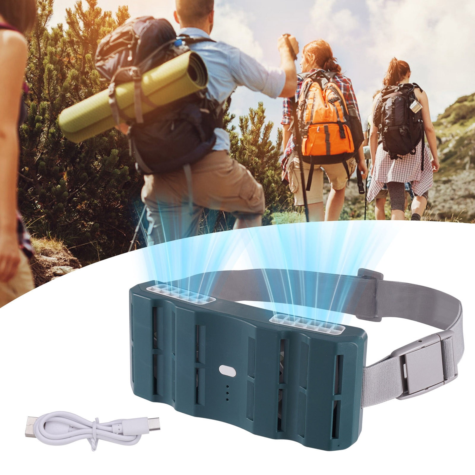Grrvtrz Portable Waist Mounted Fan Portable Waist Mounted Fan Mini ...
