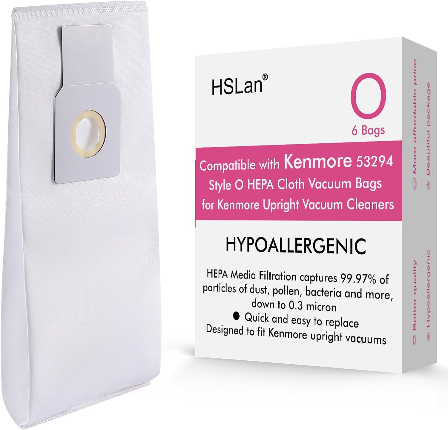 Grt Repacement for 53294 Stye O HEPA Coth Vacuum Bags for Upright ...