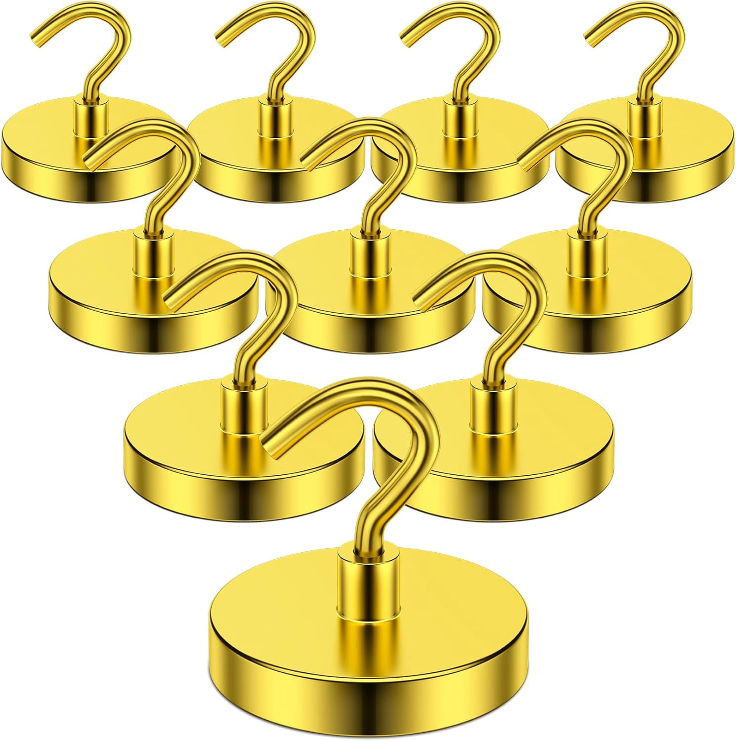 Grtard 10Pack Magnetic Hooks Heavy Duty, 110 lbs Strong Magnet Hook for ...