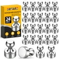 Grtard 24Pcs Fridge Magnets, Small Push Pin Magnets for Whiteboard ...