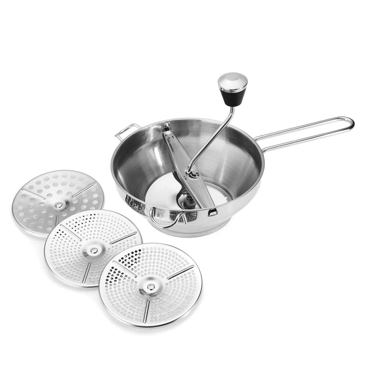 Grtsunsea 2 Quart Stainless Steel Food Mill, 3 Mixing Blades, Vegetable ...