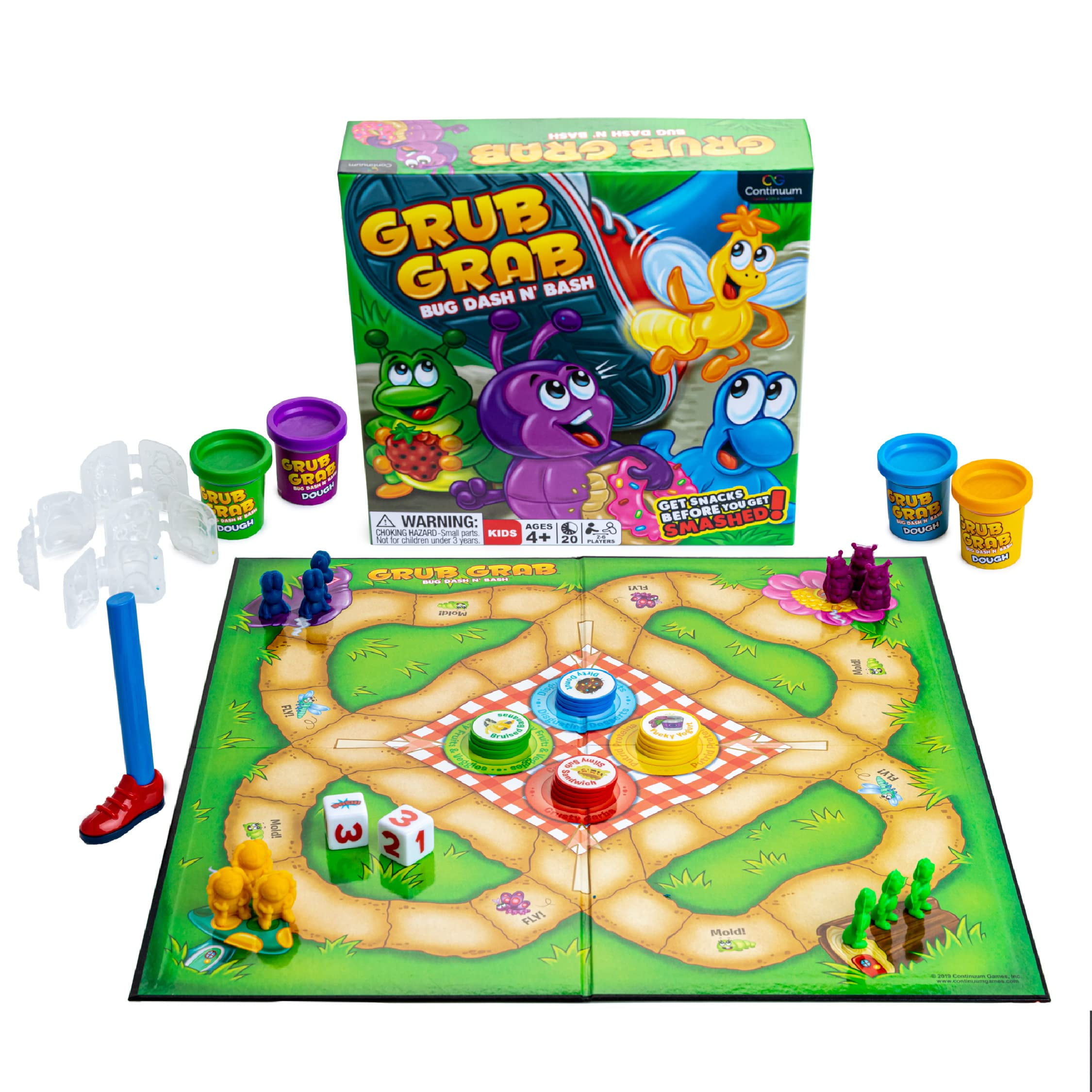 Grub Grab Board Games for Kids BSL1 4-6 Interactive Game Ant Bugs ...