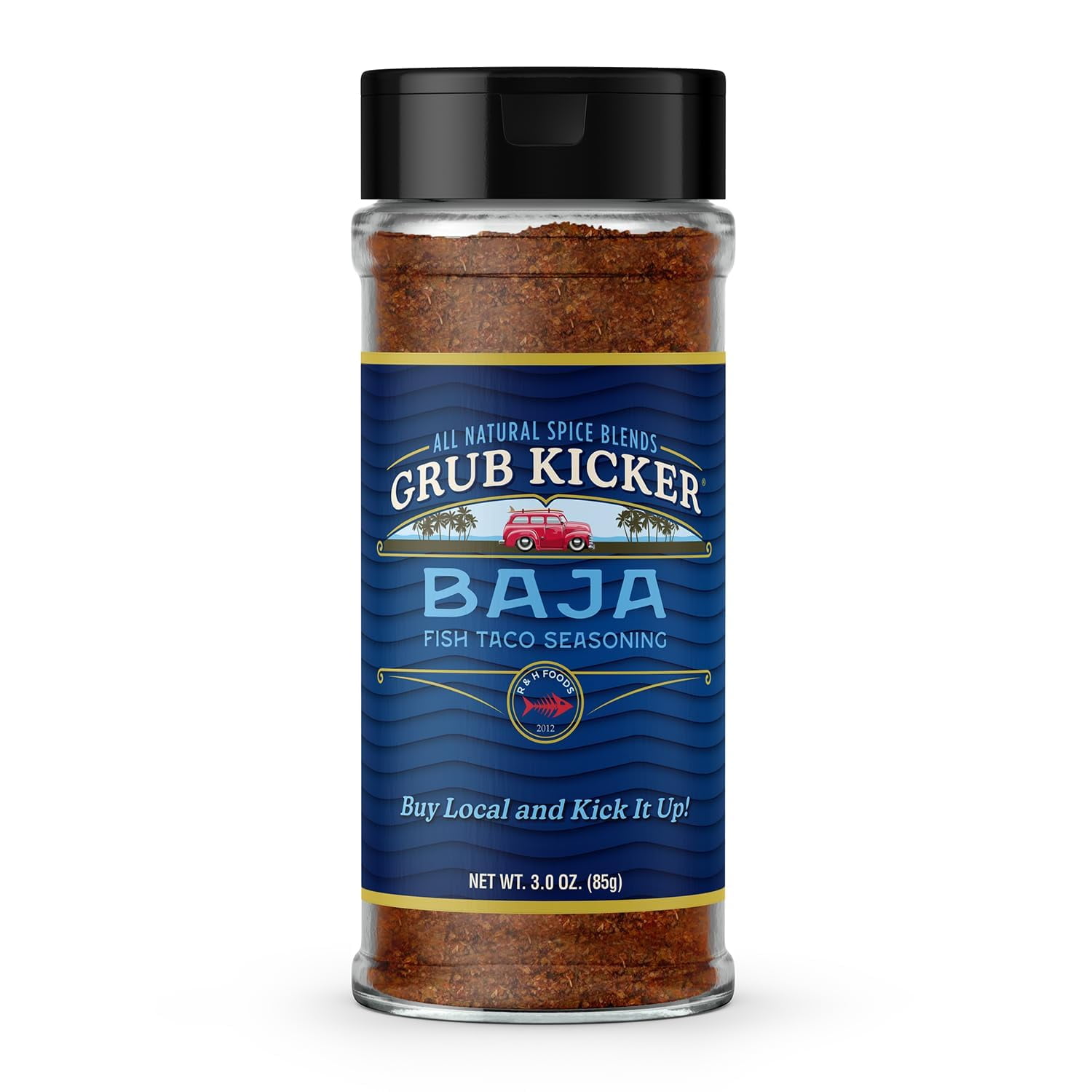 Grub Kicker Fish Taco HMF23 Seasoning Baja Blend - 3 oz Bottle - Taco ...