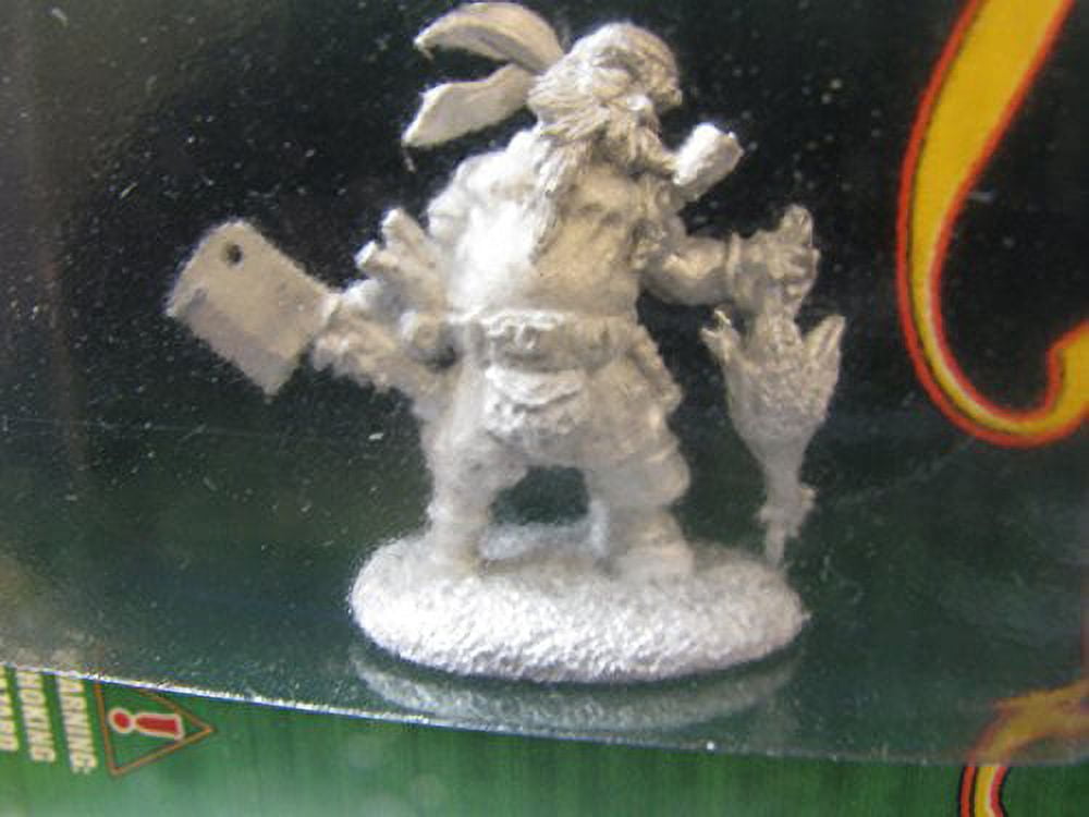 Gruff Grimecleaver Dwarf Pirate Cook Miniature 25mm Heroic Scale Dark ...