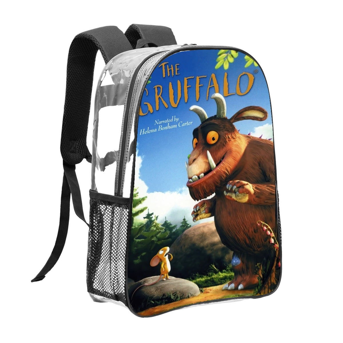 Gruffalo Pattern Transparent Backpack Lightweight And fashionable ...