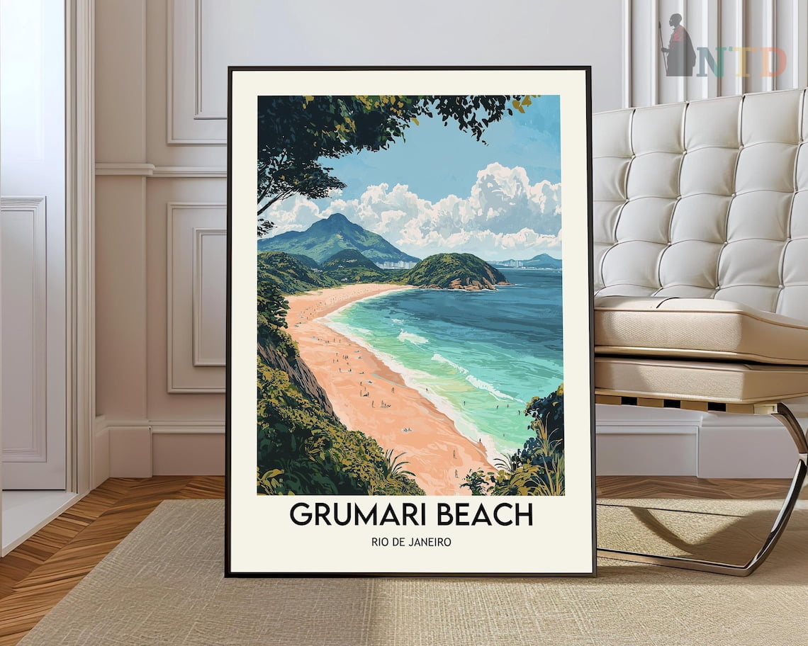 Grumari Beach Poster, Grumari Beachgrumari Beach Print, Grumari Beach ...