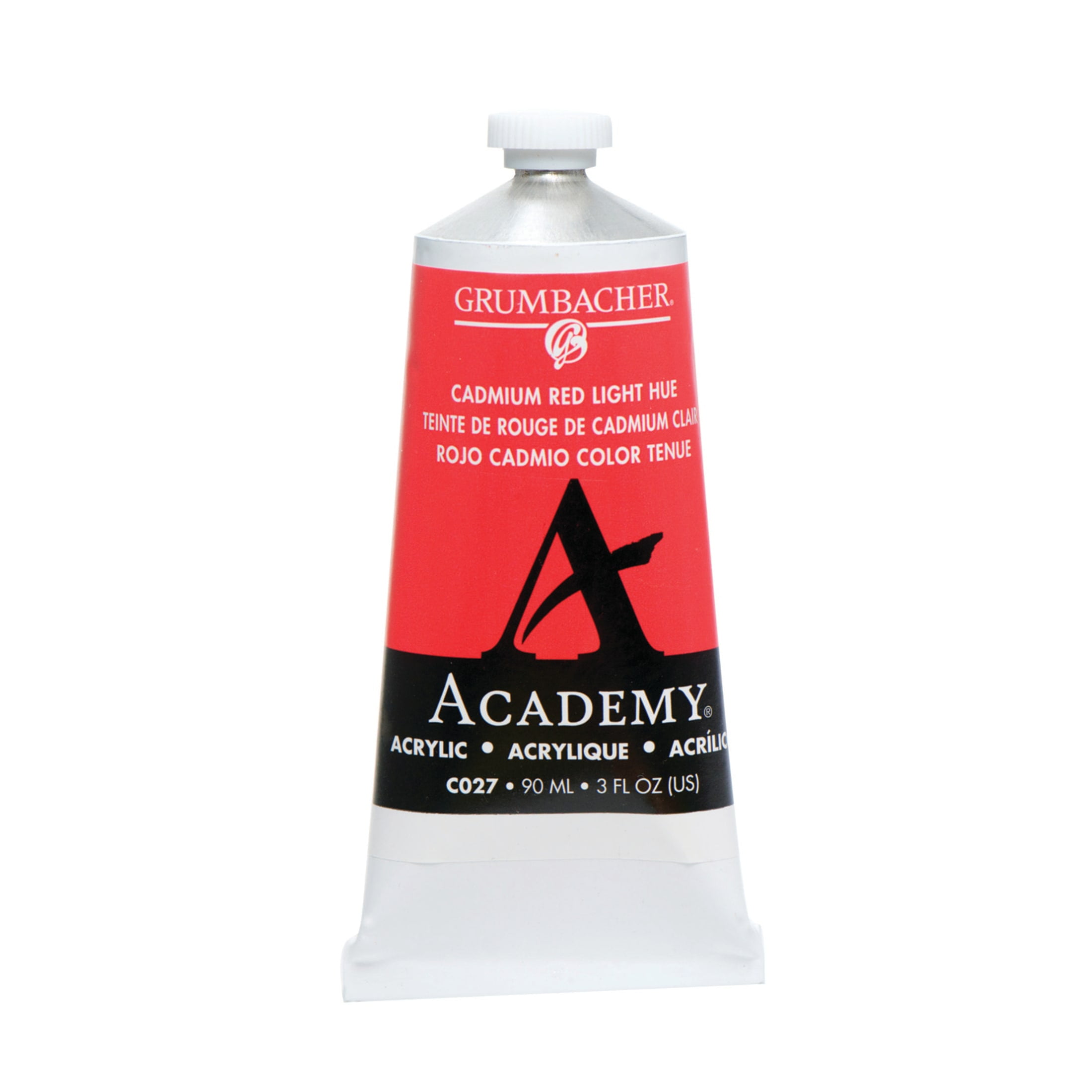 Grumbacher Academy Acrylic, 90ml Tube, Cadmium Red Light - Walmart.com