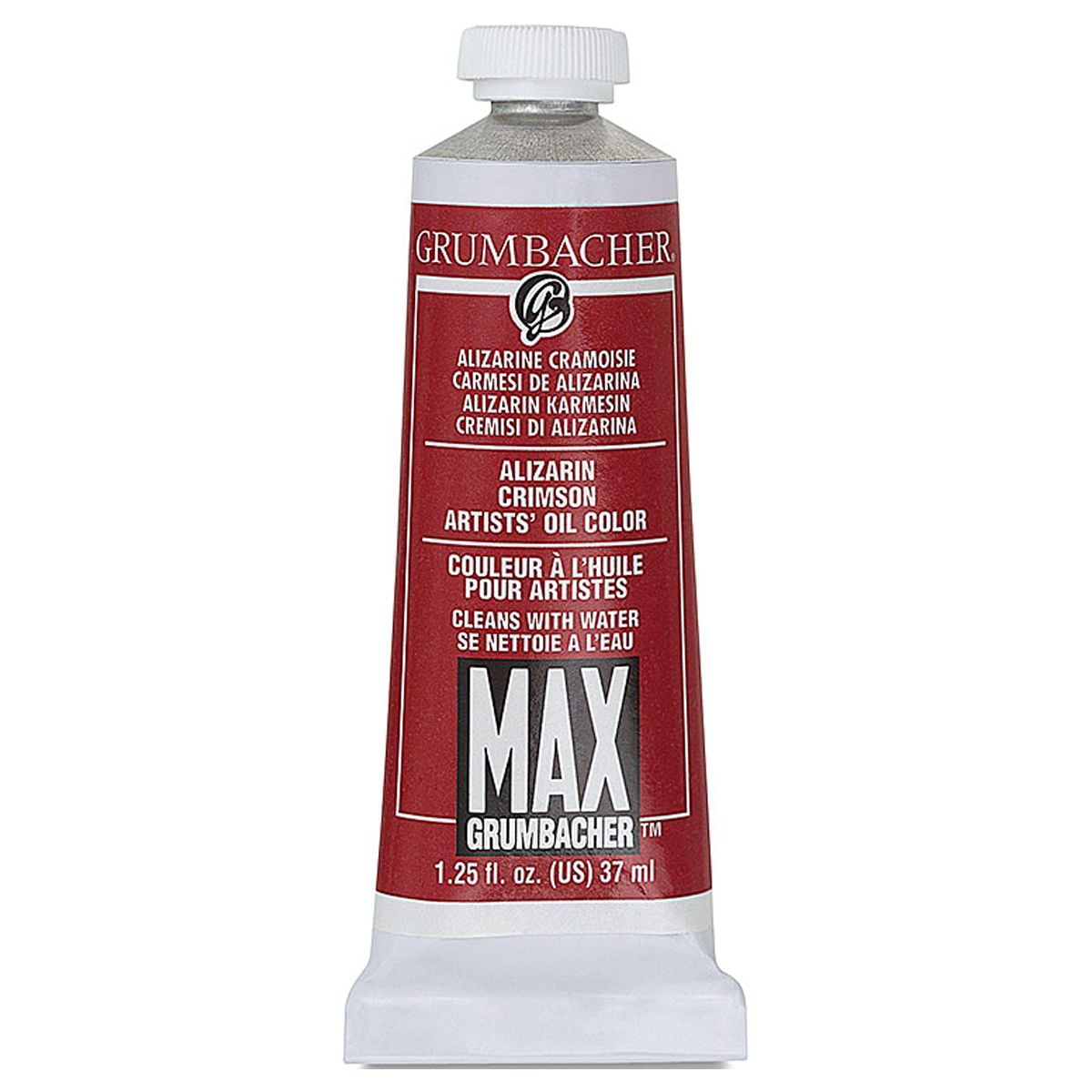 Grumbacher Max Artists' Water Miscible Oil Color - Alizarin Crimson, 37 ml tube - Walmart.com