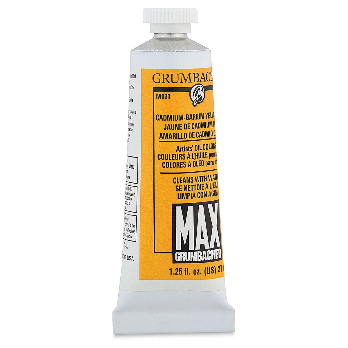 Grumbacher Max Water-Miscible Oil Paint, Cadmium-Barium Yellow Deep ...