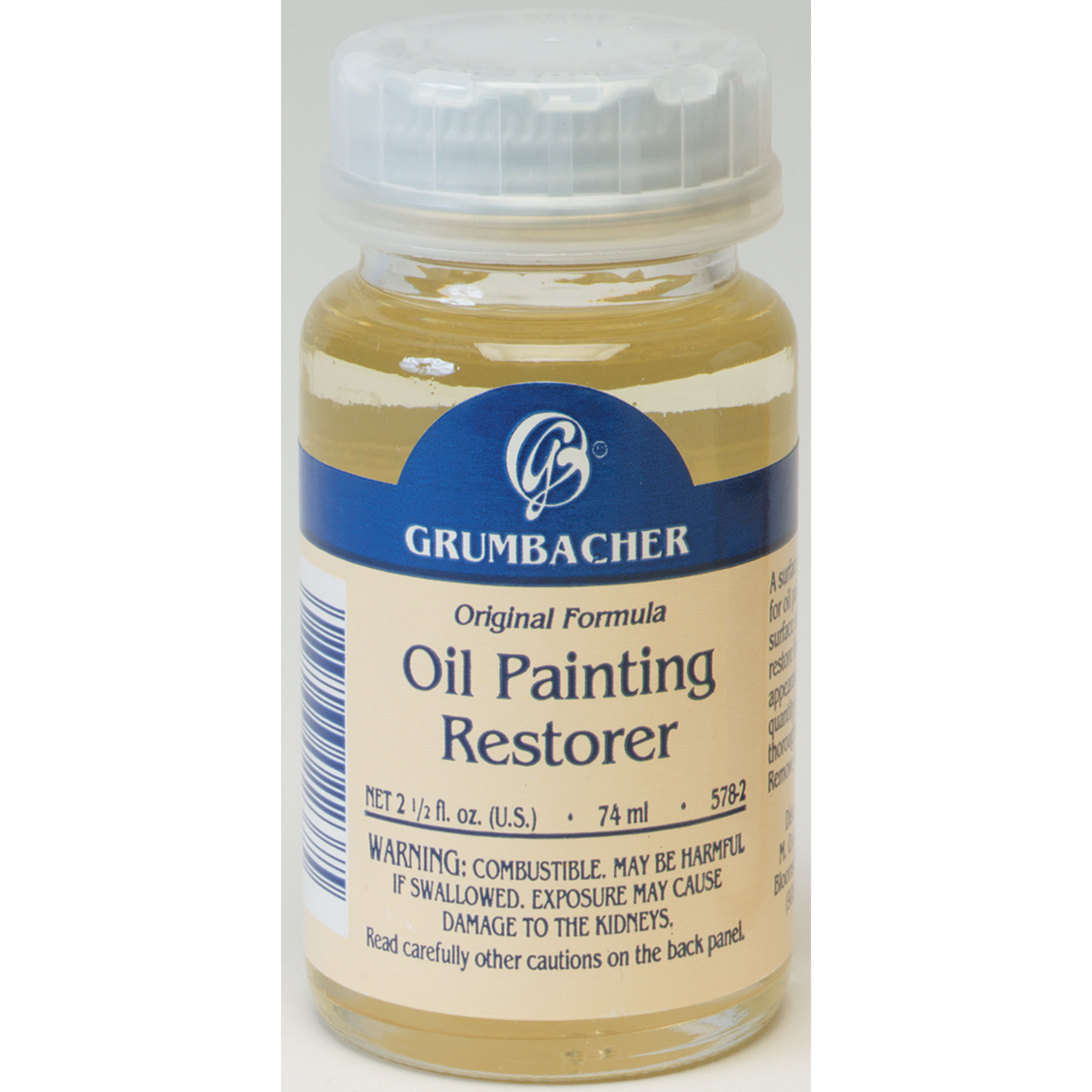 Grumbacher Oil Painting Restorer, Surface Cleaner, Revives and ...