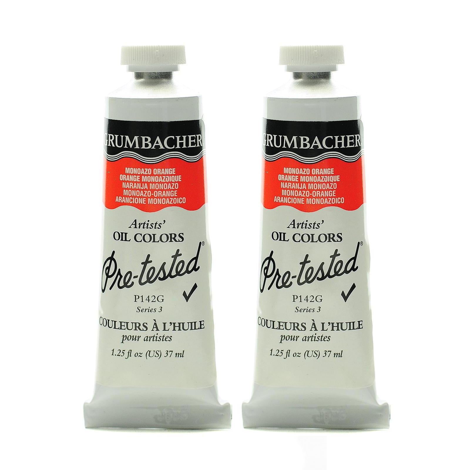 Grumbacher P142 Pre-Tested Artists' Oil Colors, 1.25 Oz, Monoazo Orange ...