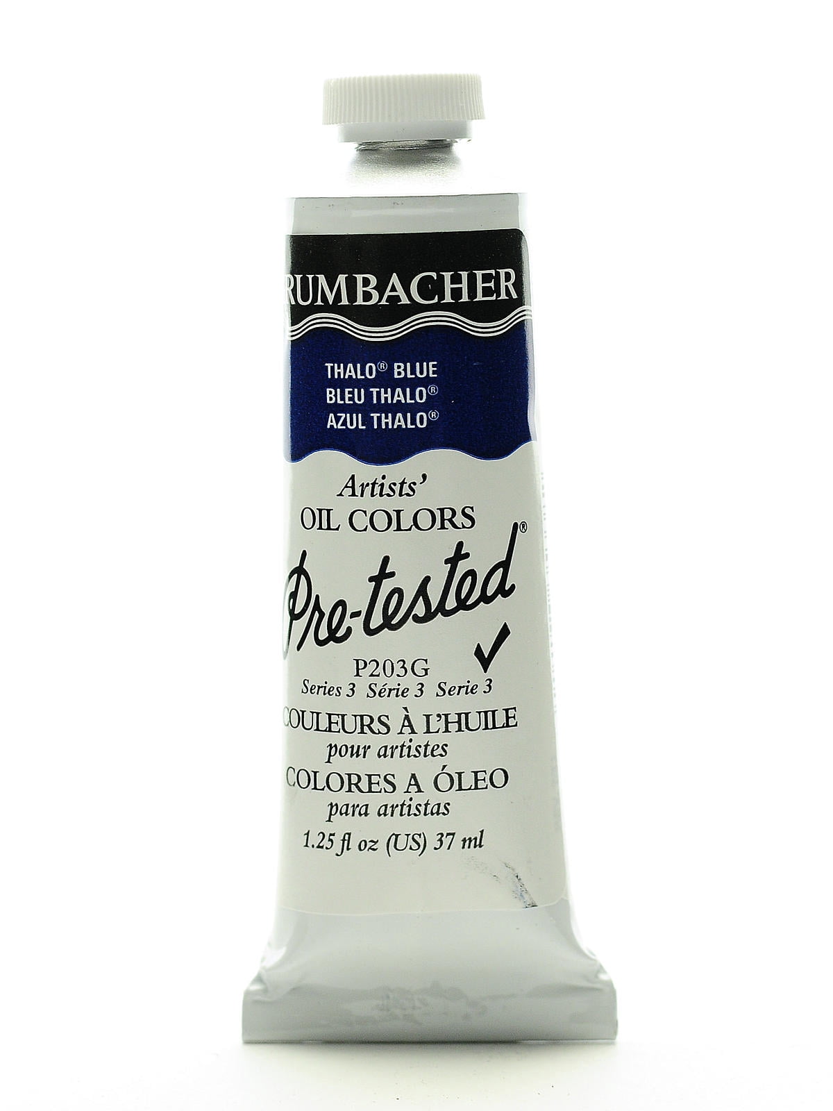 Grumbacher P203 Pre-Tested Artists' Oil Colors, 1.25 Oz, Thalo Blue ...