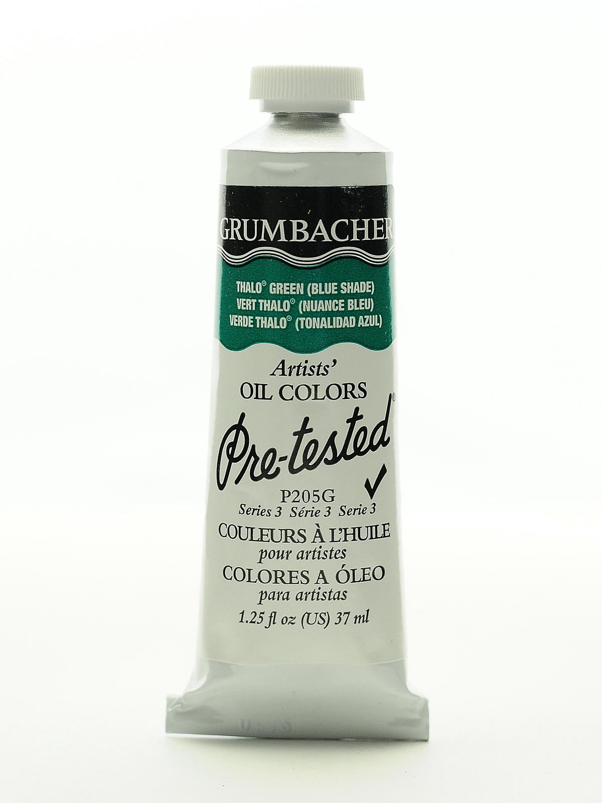 Grumbacher P205 Pre-Tested Artists' Oil Colors, 1.25 Oz, Thalo Green ...