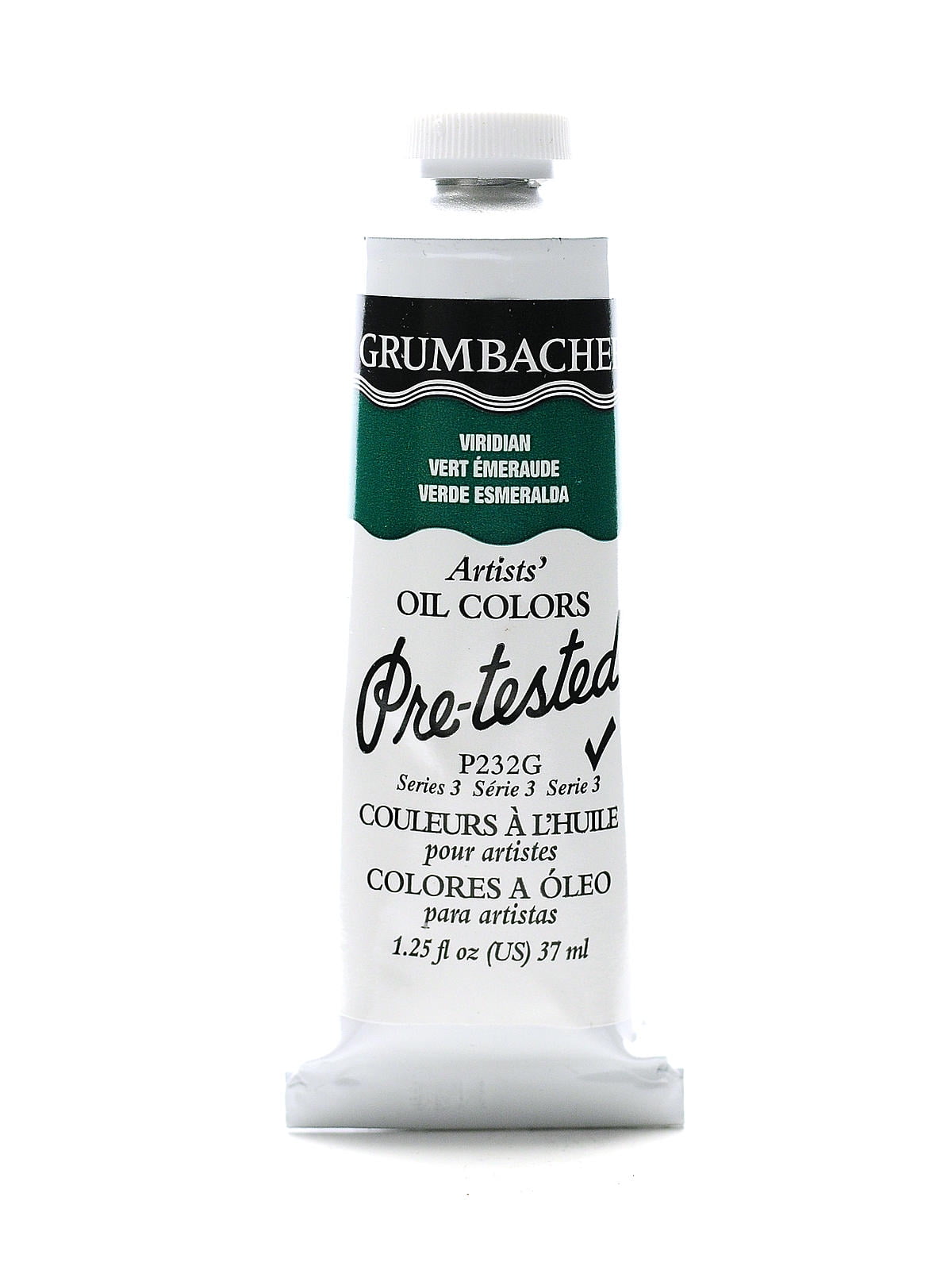 Grumbacher P232 Pre-Tested Artists' Oil Colors, 1.25 Oz, Viridian, Pack ...