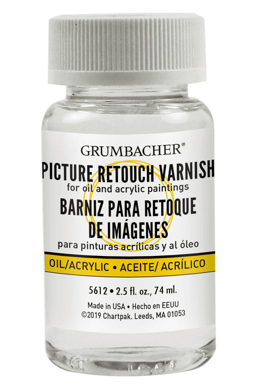 Grumbacher Picture Retouch Varnish for Oil and Acrylic Paintings, 2.5 ...