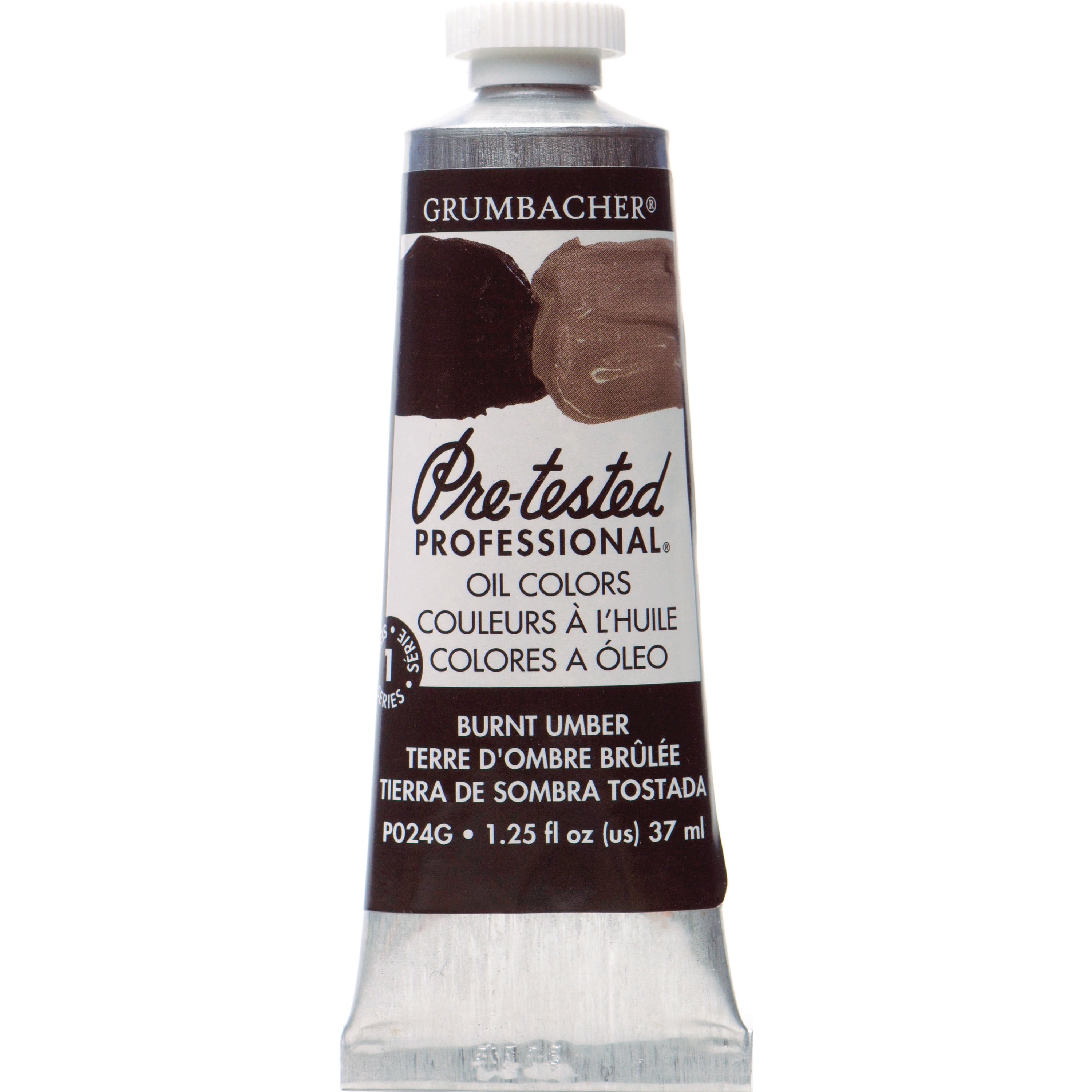 Grumbacher Pre-Tested Oil Color, 37ml Tube, Burnt Umber - Walmart.com