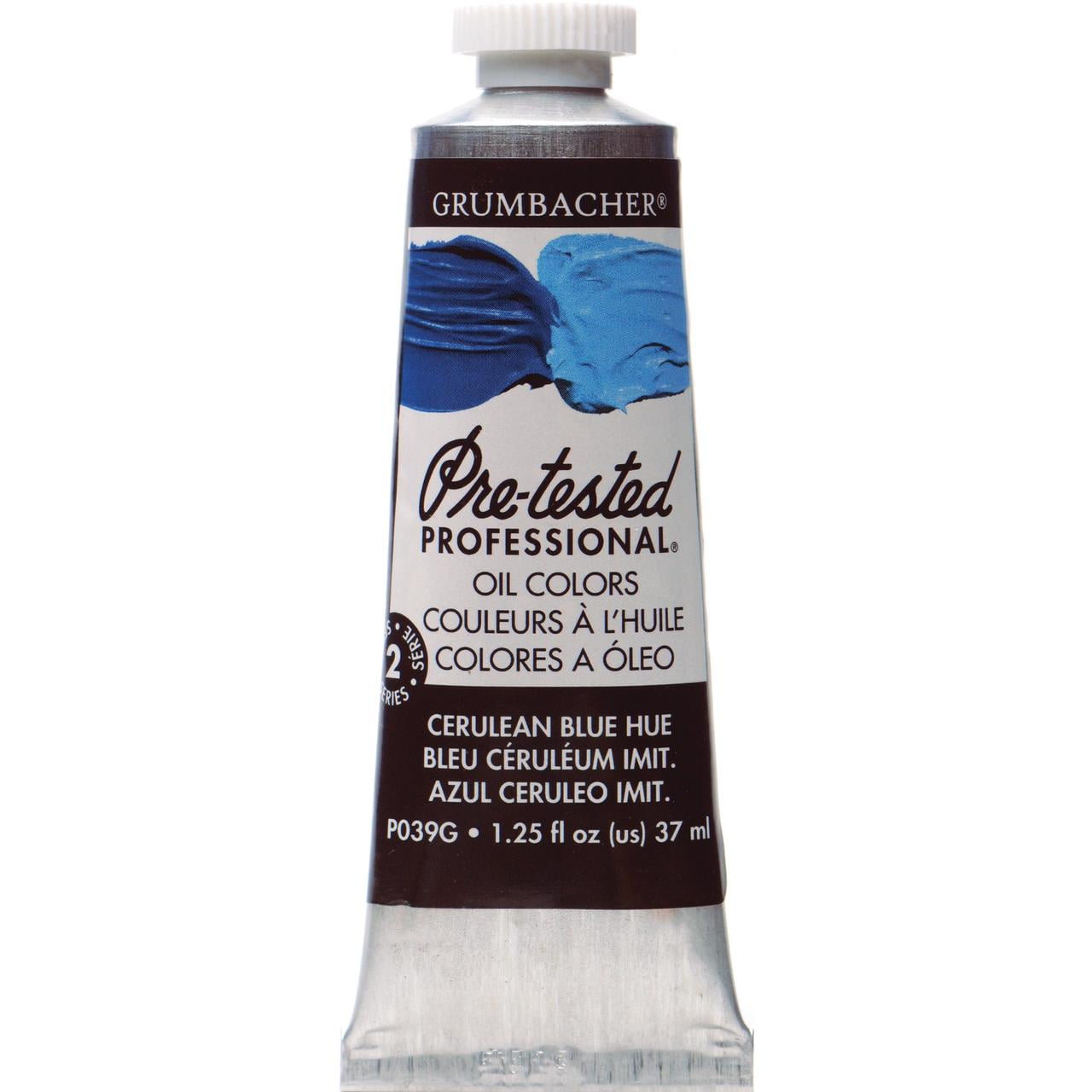 Grumbacher Pre-Tested Oil Color, 37ml Tube, Cerulean Blue - Walmart.com