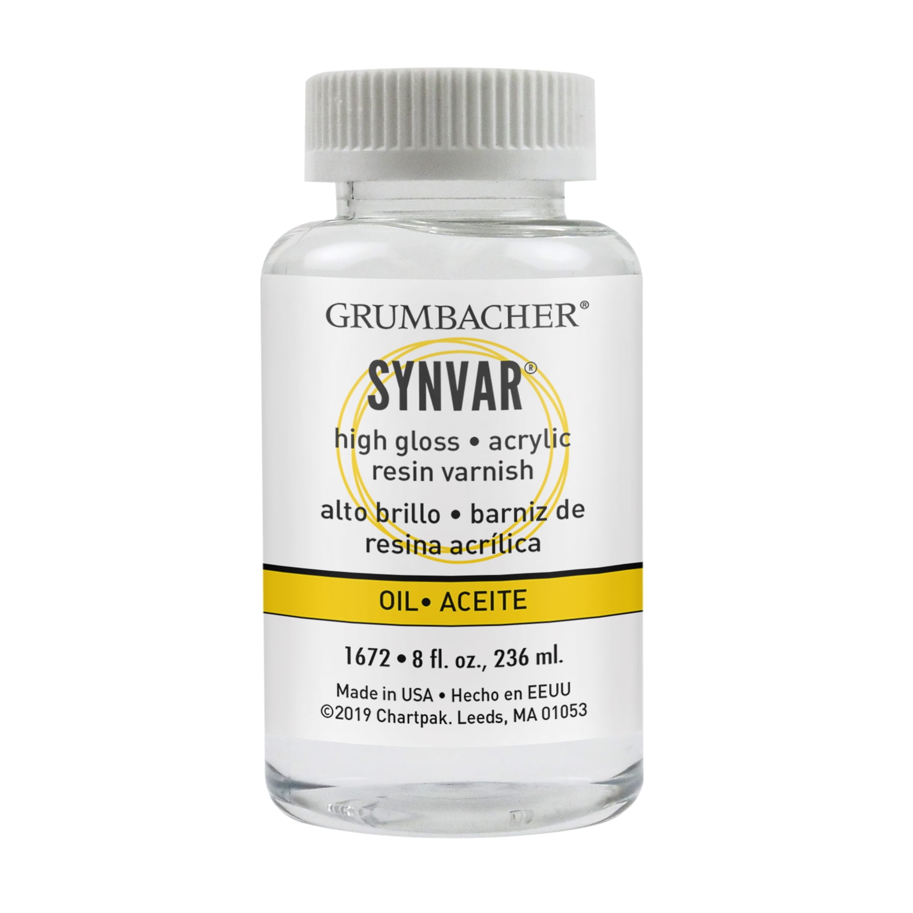 Grumbacher Synvar® High Gloss Final Resin Varnish for Oil Paint, 8 fl ...