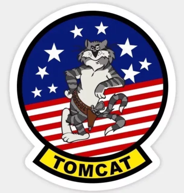 Grumman F-14 Tomcat Logo Sticker Baseball Sticker, Football Sticker ...