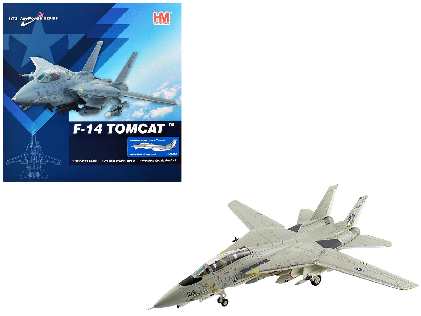 Grumman F-14D Tomcat Fighter Aircraft "Tomcat Sunset VF-31" (2006 ...