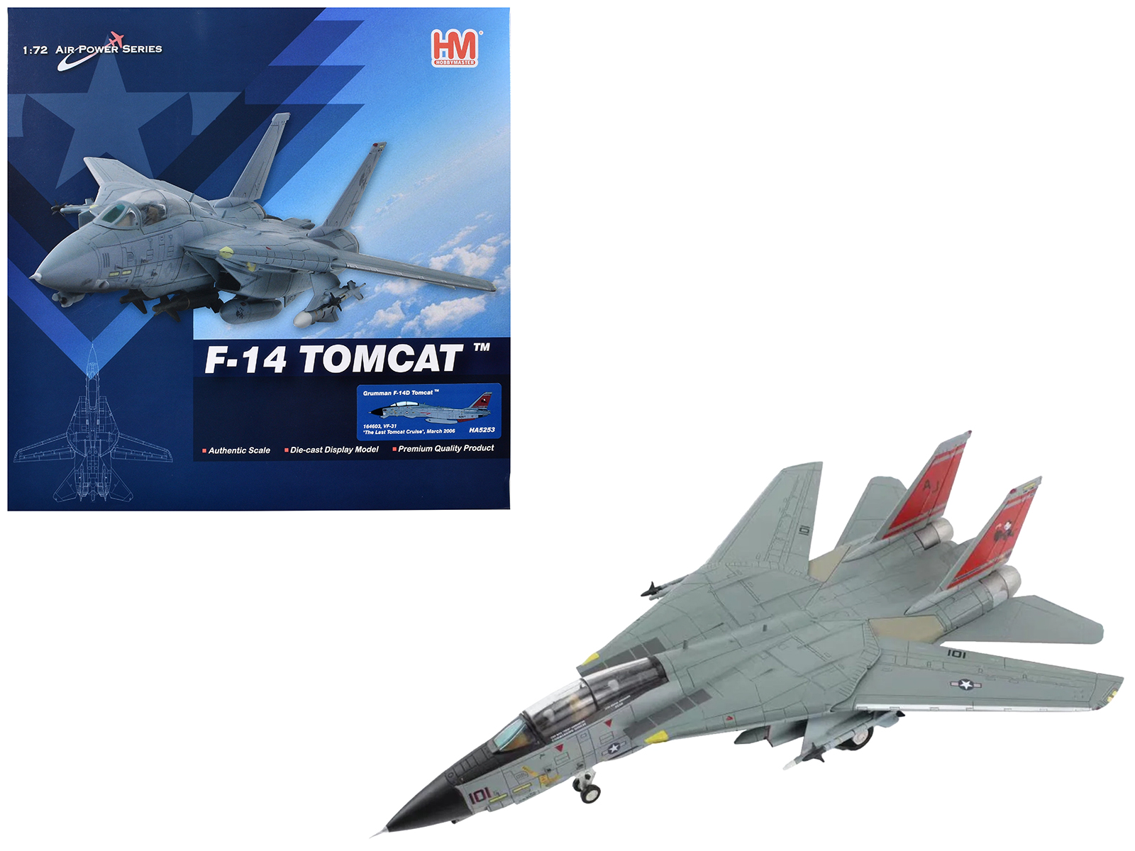 Grumman F-14D Tomcat Fighter Aircraft "VF-31 Tomcatters The Last Tomcat ...