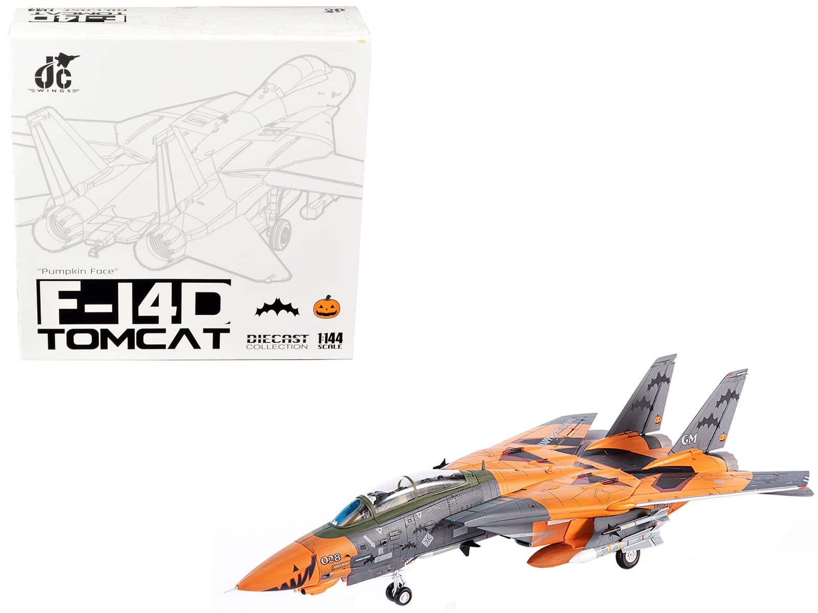 Grumman F-14D Tomcat Fighter Plane Ace Combat "Pumpkin Face" 1/144 ...