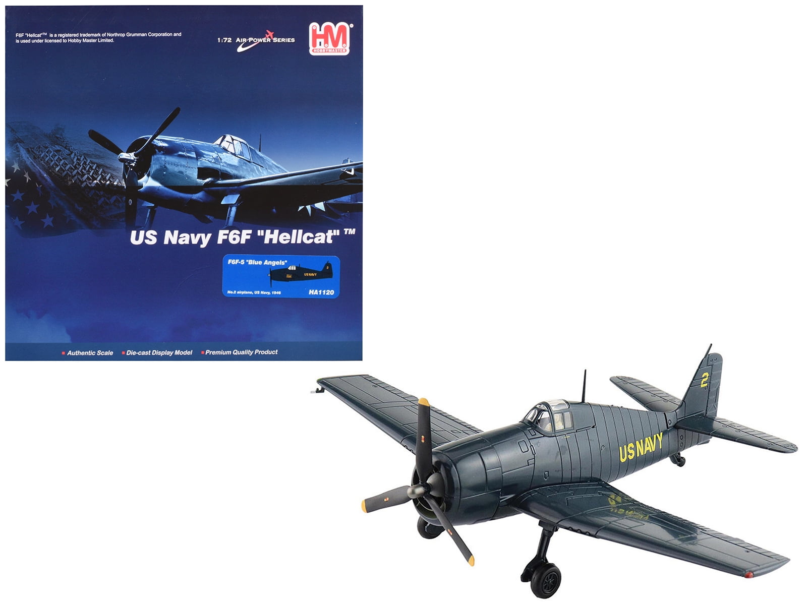 Grumman F6F-5 Hellcat Fighter Aircraft "Blue Angels #2" (1946) US Navy ...