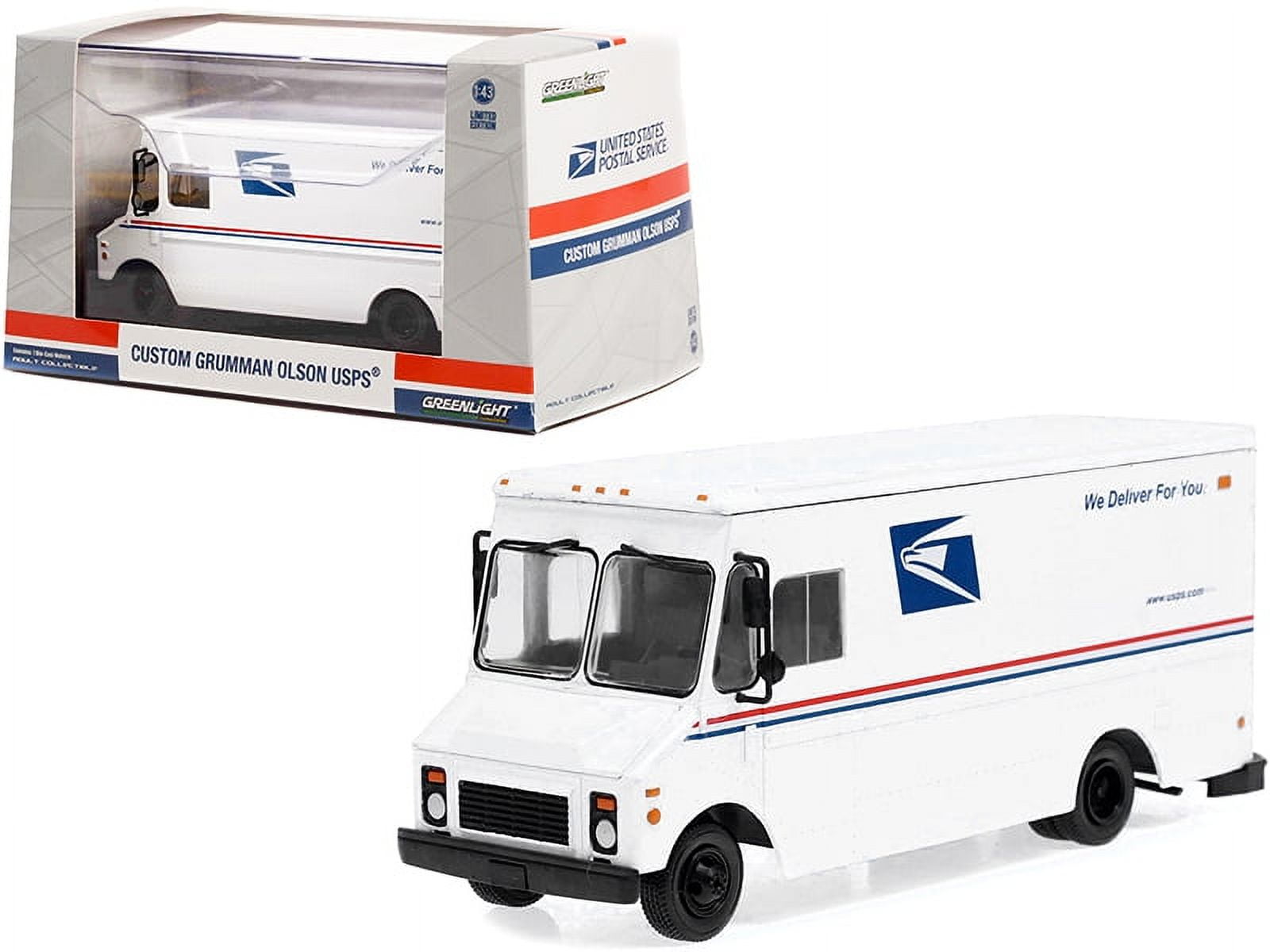 Grumman Olson Custom Delivery Truck White USPS "United States Postal ...