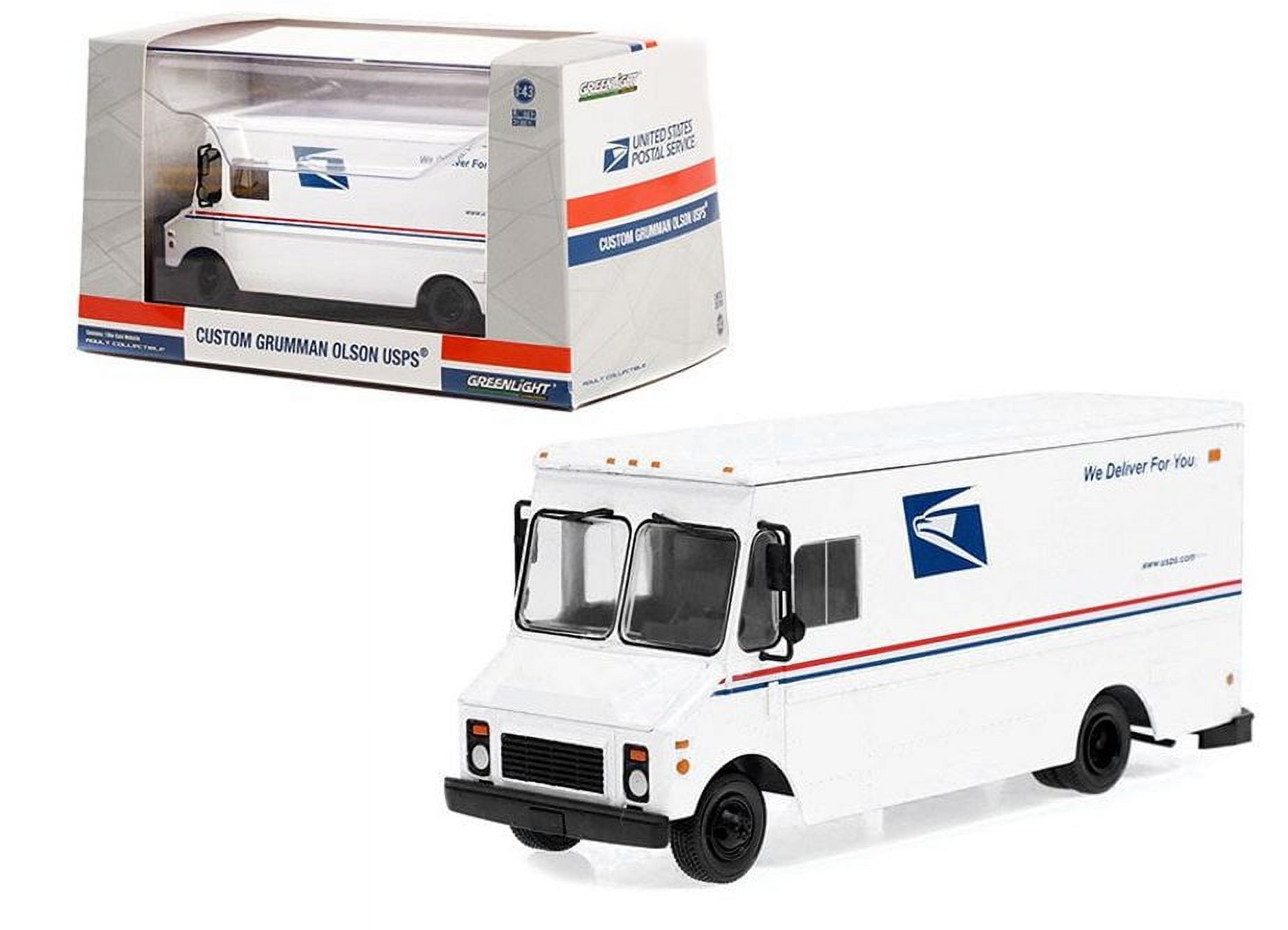 Grumman Olson Van - USPS, White and Blue - Greenlight 86194 - 1/43 ...