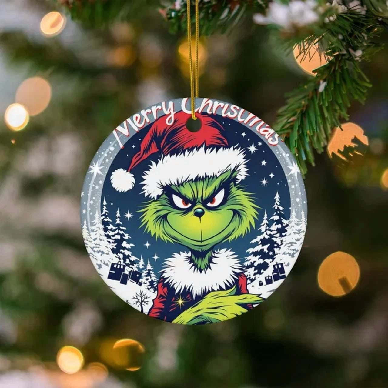 Grump-Mode Noel Ornament, Festive Decor Whimsical Noel Gift Ceramic ...