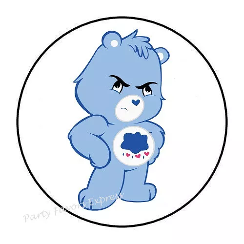 Grumpy Bear Stickers Party Favors Phone Decal Water Bottle Stickers Car ...