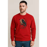 Grumpy Bird F-Caw-F Funny Angry Humor Quote Graphic Print Sweatshirt ...