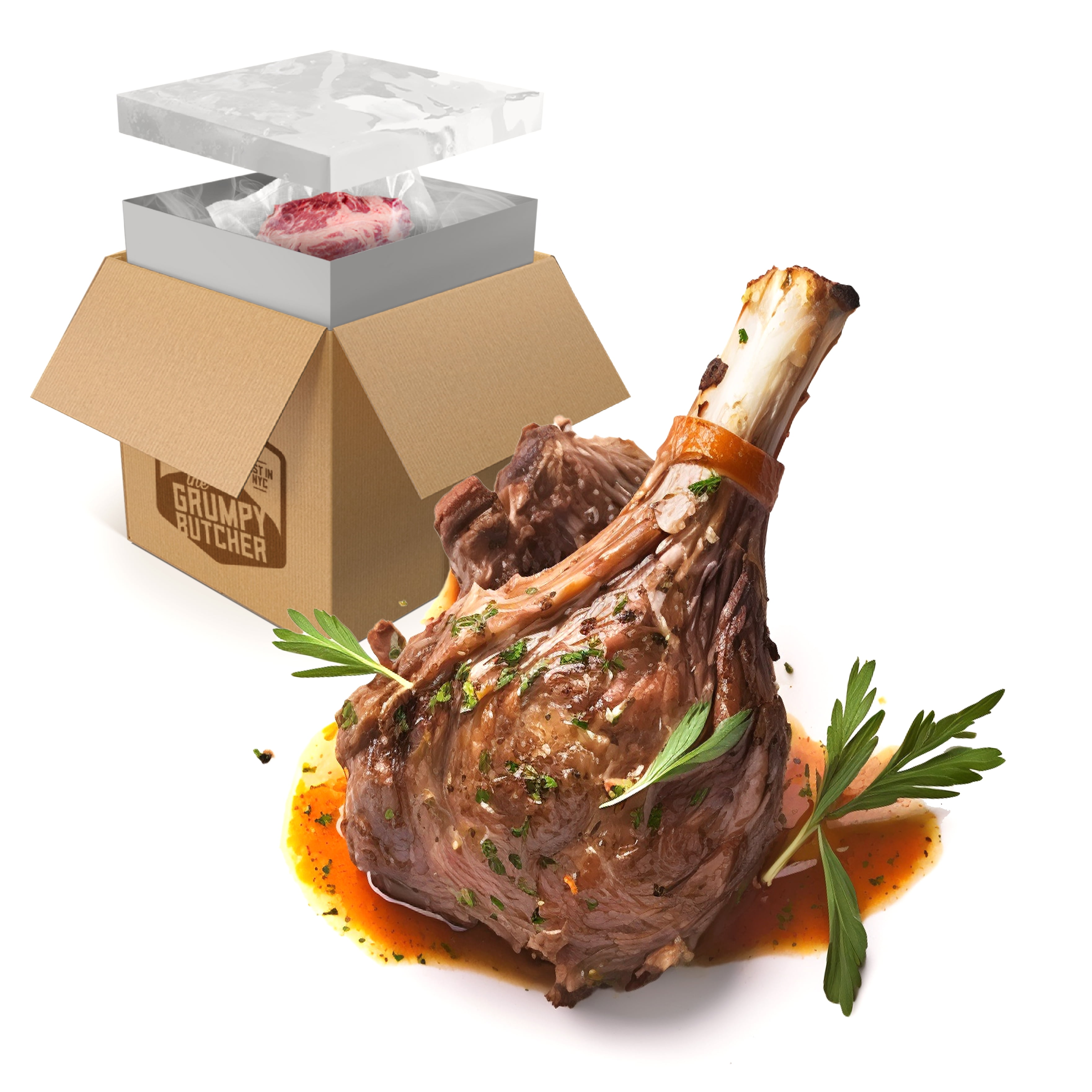 Grumpy Butcher Big Fully Cooked Lamb Shanks, 2 ct, 22 oz - Walmart.com