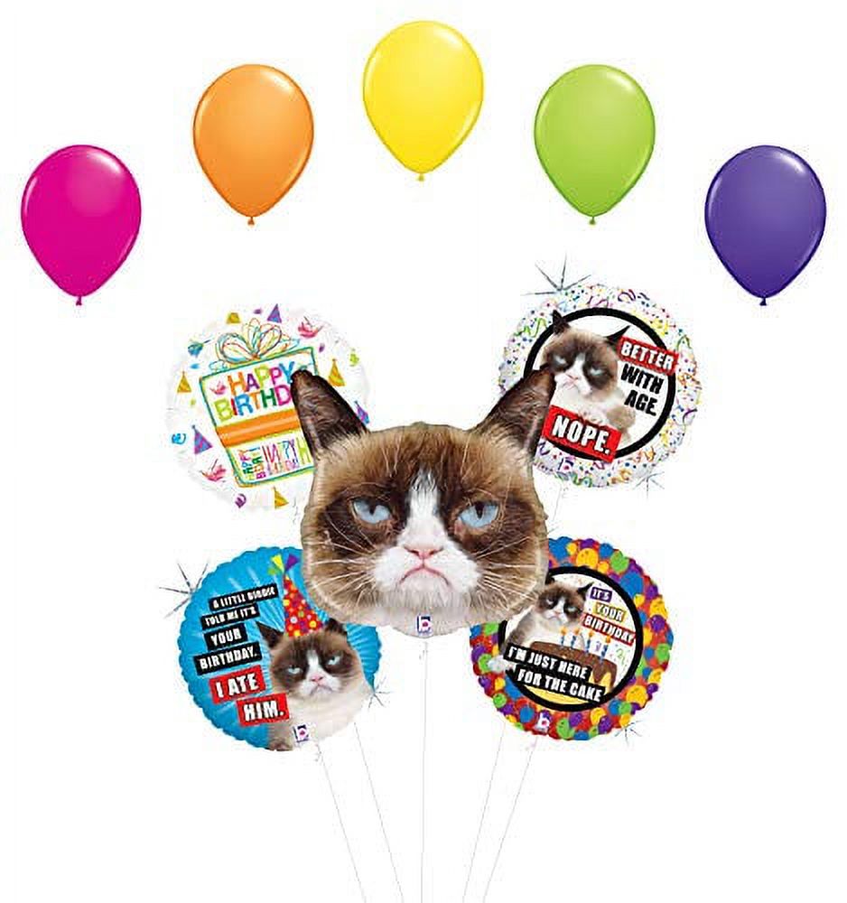 Grumpy Cat Birthday Party Supplies Balloon Bouquet Decorations ...