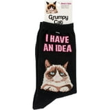 Grumpy Cat Crew Socks - I Have No Idea - Walmart.com