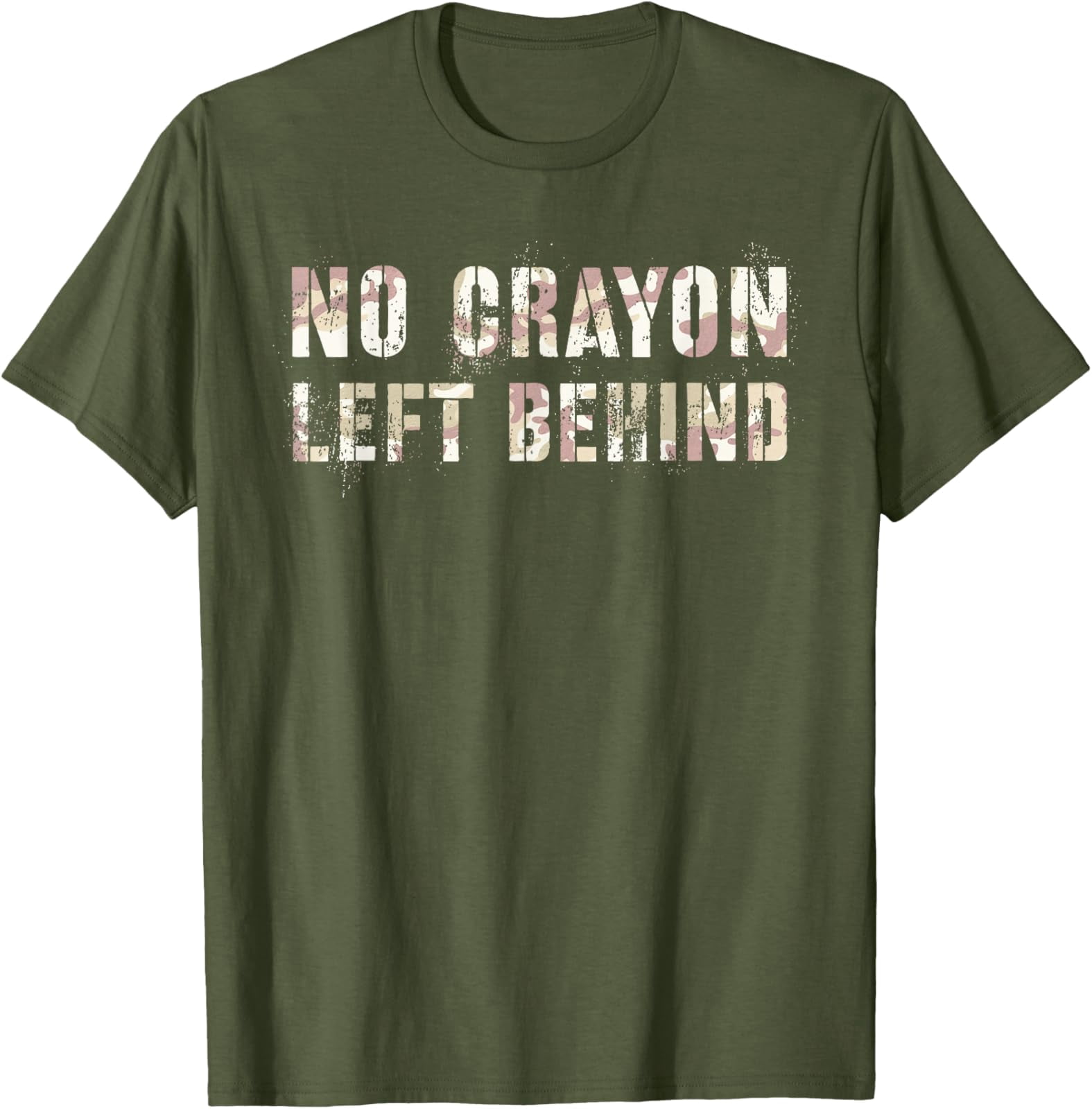 Grumpy No Crayons Left Behind Eater I Eat Our Troop Military T-Shirt ...
