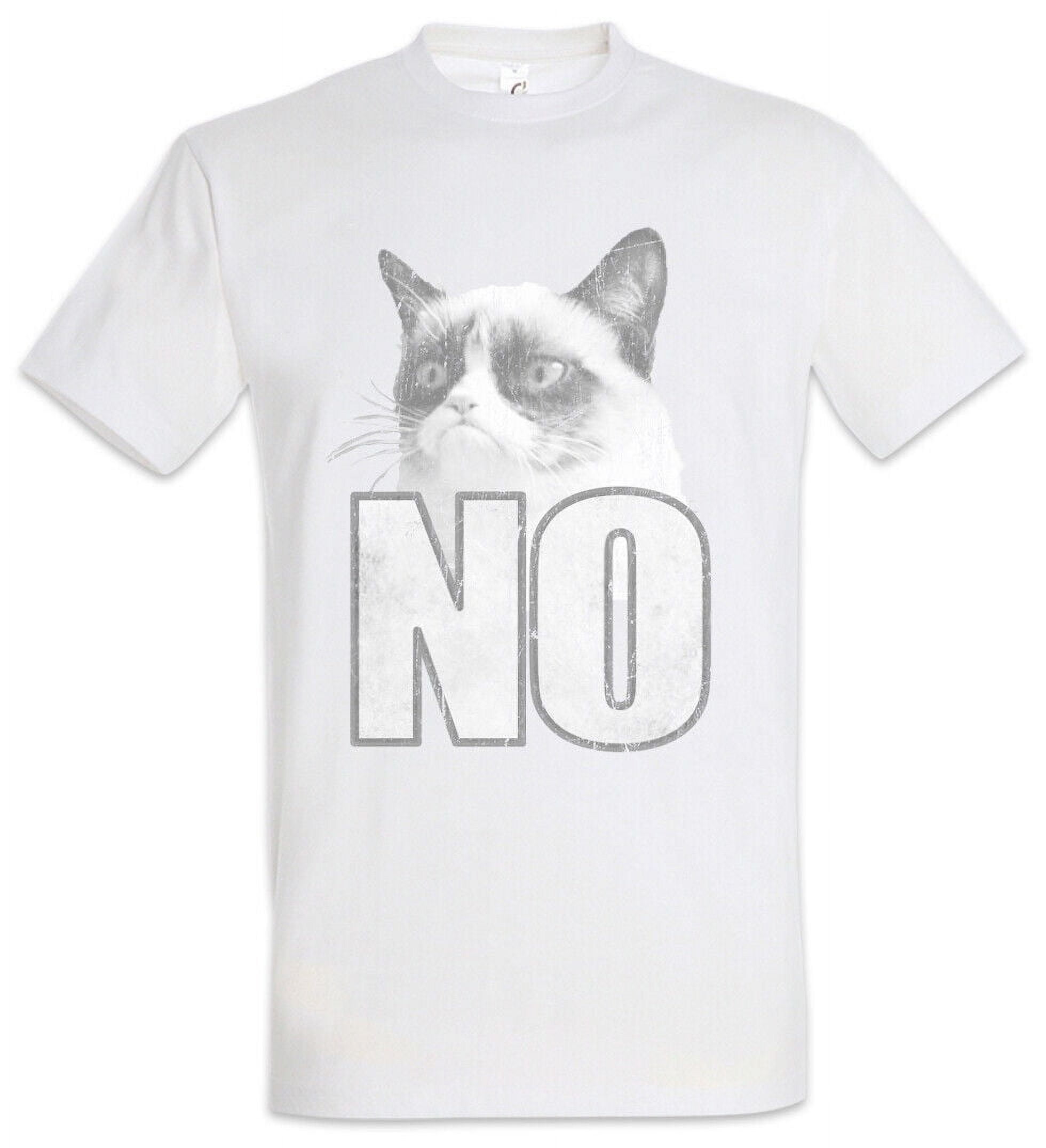 Grumpy No T-Shirt Cat Cats Fun Geek Nerd Social Interaction Introverts ...