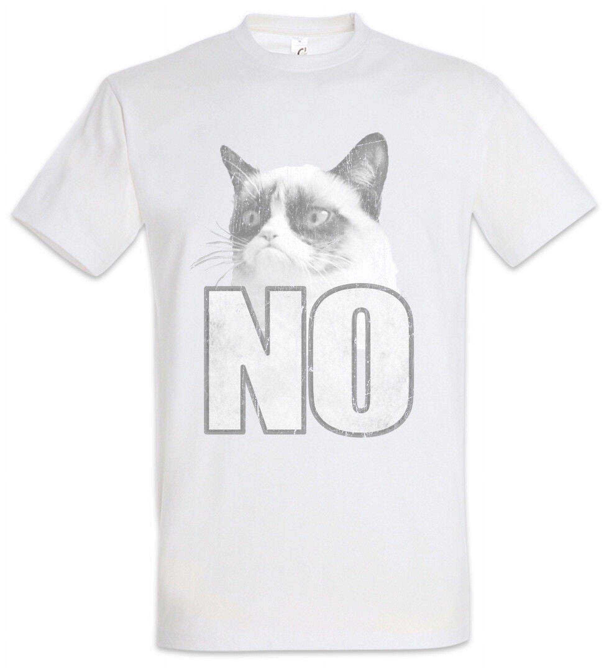 Grumpy No T-Shirt Cat Cats Fun Geek Nerd Social Interaction Introverts ...
